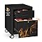 Amazon.com: FireKing Mobile Vertical 2 Drawer Fire Safe File Cabinet on ...
