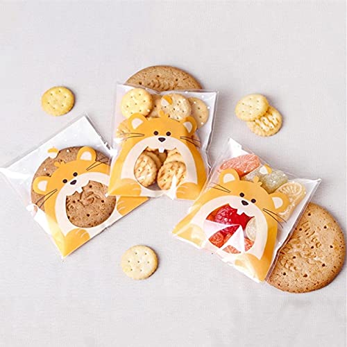 Chocozone Pack of 100 Self Adhesive Guddy Bags Party Favor Bags Cookie ...