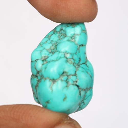 Turquoise brute non traitée 24,50 Ct Naturel Egl certifié brut non ...