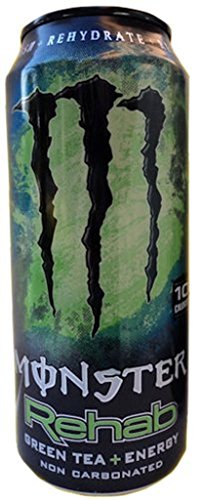 Monster Rehab Energy Drink, Green Tea, 15.5 Ounce (Pack of 24 ...