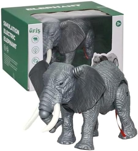 Buy ROYAL DEALS Walking Elephant Toy - Elephant Toy Figure with Walking ...