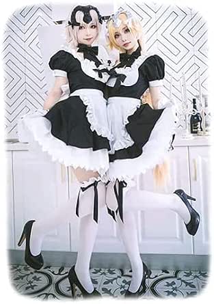 Amazon.co.jp: Mansashi Cos Caldea Maid Outfit, Exposed Back, Jeanne ...