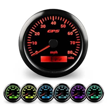 Amazon.com: WATERWICH 3.34inch 85mm Speedometer Odometer GPS Gauge ...