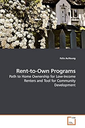 Rent-to-Own Programs: Path to Home Ownership for Low-Income Renters and ...