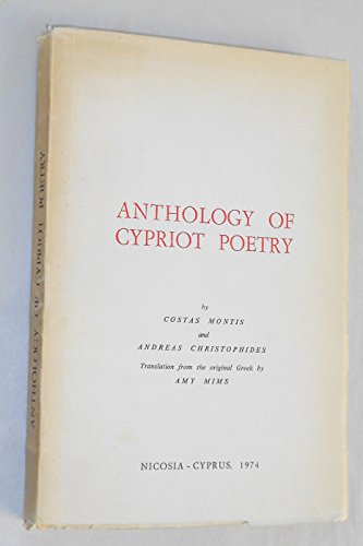 Anthology of Cypriot Poetry by Andreas Costas and
