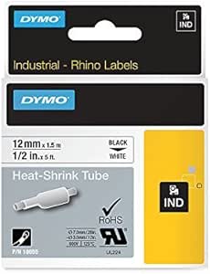 Amazon.com: DYMO RhinoPRO Heat-Shrink Cable Label Tubes : Office Products