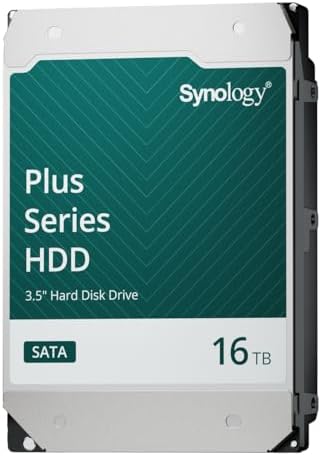 Synology Plus Series 16TB, HAT3310-16TB HDD, Internal 3.5" SATA, 5400RPM, 3 Year Warranty ...