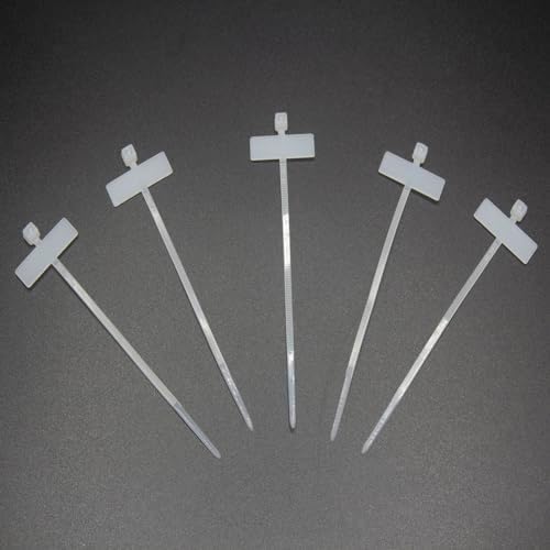 Amazon.com: 200 Pieces Nylon Cable Marker Ties,Self-locking Cord Tags ...