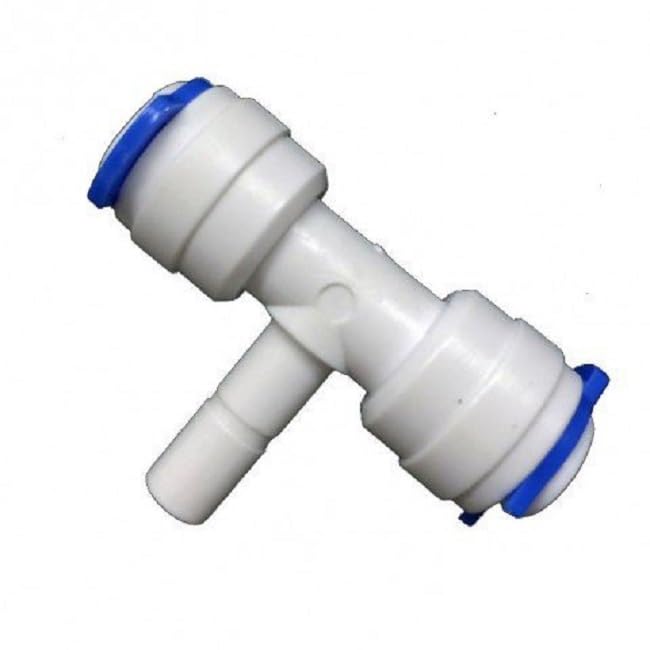 Push Fit Connectors 1/4" (6.5mm) T Connector 3 Ways T Shaped Push Fit ...