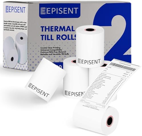 Double Dragon, 80 x 80 mm Premium Thermal Paper Till Receipt Roll for ...