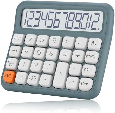 Amazon.com : Standard Function Desktop Calculator,Powered by Batteries(Included),12 Digit Large ...