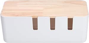 Amazon.com: Cable Management Box Small White Cable Organizer Box for ...