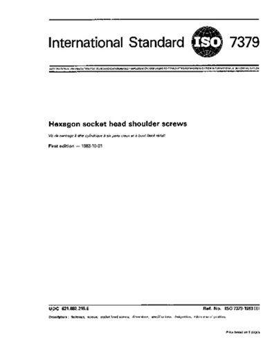 ISO 7379:1983, Hexagon socket head shoulder screws: International ...