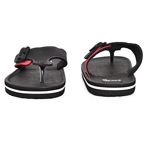 Buy COMFO Mens Indoor|Outdoor Daily Use Chappal|Slippers(Black Base ...