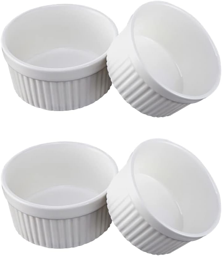 Amazon.com: 6 Pcs Porcelain Ramekins Dishes Ceramic Sauce Cups Small ...