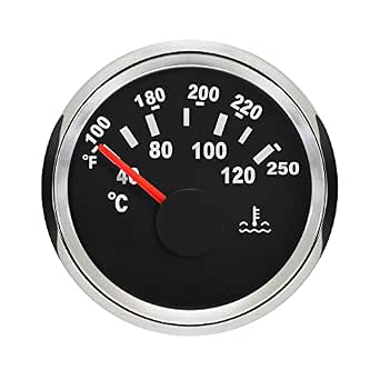 Amazon.com: ELING Waterproof 52mm(2") Water Temp Meter Temperature ...