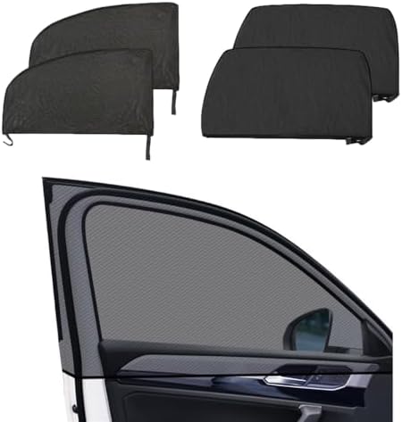 Amazon | Alikato 車用サンシェード 4枚 車用 網戸 防蚊ネット 車中泊 カーテン 虫よけ 紫外線対策 日よけ 遮光 断熱 ...