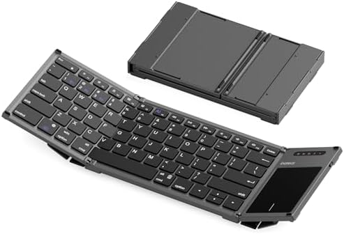 Inateck Foldable AI Keyboard with Touchpad, Bluetooth Wireless Mini ...