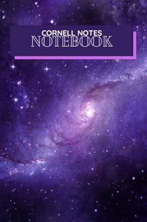 Cornell Notes Notebook: Beautiful Space themed Notepad, Cornell Grid on ...