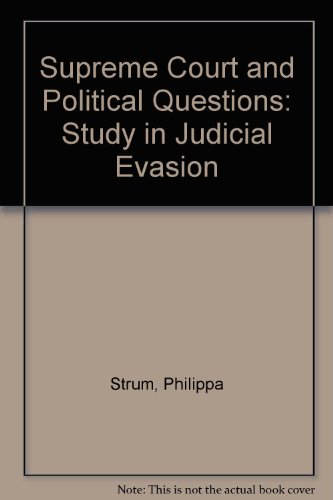 『Supreme Court and Political Questions: Study in Judicial - 読書メーター