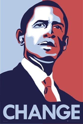 Amazon.com: Obama - Change Poster - Poster (24x36): Prints: Home & Kitchen