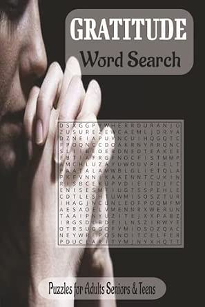 Gratitude Word Search Puzzle Book: Word Searches with Easy to Read ...