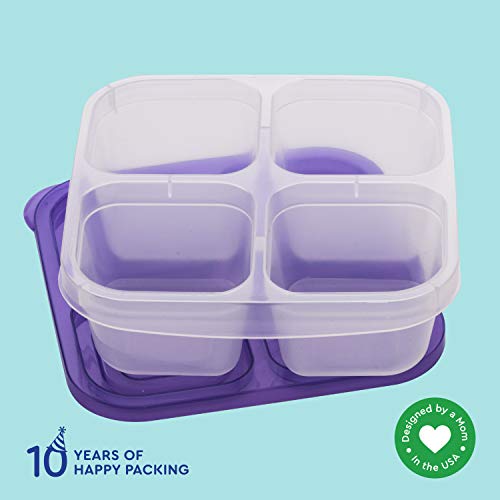Buy EasyLunchboxes® - Bento Snack Boxes - Reusable 4-Compartment Food ...