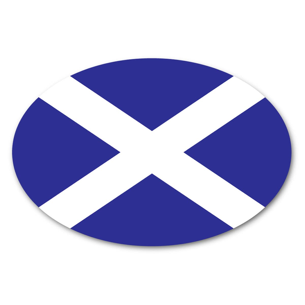 Scottish Saltire Car Sticker/Decal - National Flag of Scotland - Oval ...