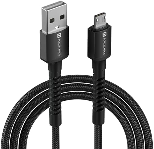 Portronics Konnect X USB-A to Micro USB Fast Charging Cable With Max 3A ...