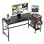 Amazon.com: HOMIDEC Office Desk, Computer Desk with Drawers 47" Study ...