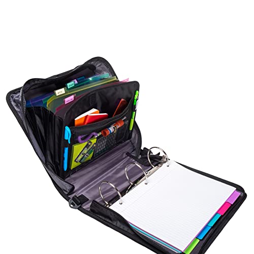 Snapklik.com : Case-it Might Zip Tab Zipper Binder, 3 O-Ring