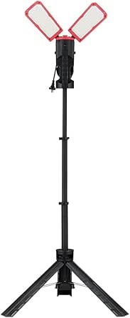 LED Tripod Work Light 2x50W 12000 Lumen Site Light Adjustable ...