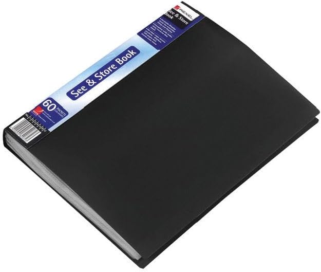 Rexel 327617 See and Store Display Book A4 Black (60 Pockets) : Amazon ...