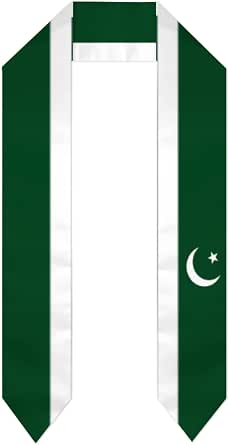 DABOYOZHZH Pakistan Flag Graduation Shawl Sash Stole Wraps Scraf For ...
