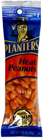Amazon.com : Planters Heat Peanuts, 1.75 Ounce (Pack of 18) : Grocery ...