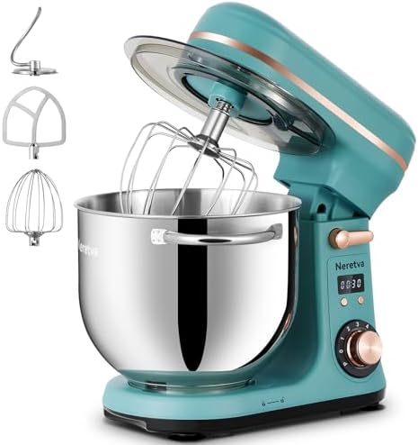 Amazon.com: Neretva Stand Mixer, [6.34QT& 6-Speed& 400W] Mixers Kitchen ...