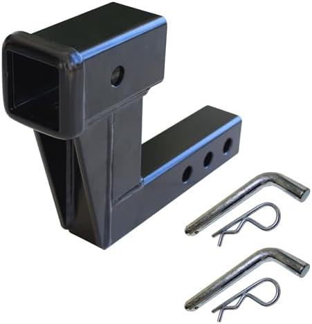Amazon.com: MaxxHaul 50909 Trailer Hitch Riser for 2 inch Receiver with ...