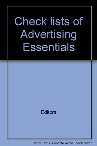 Check lists of Advertising Essentials | Amazon.com.br
