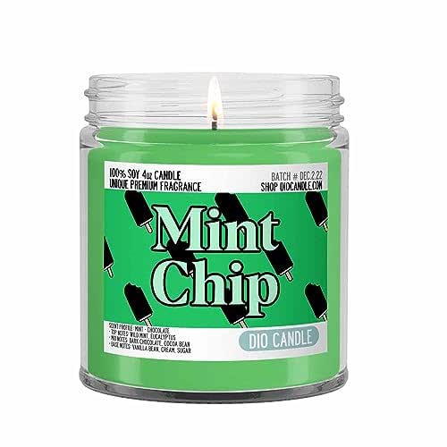 Amazon.com: Mint Chocolate Chip Scented Candle - Smells Like Mint ...