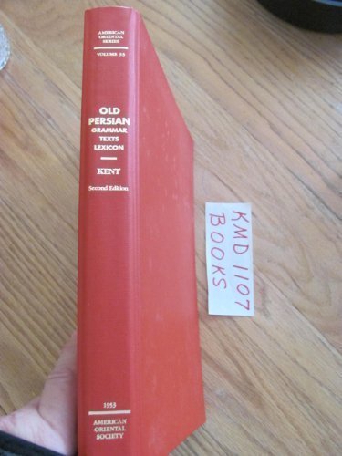 Amazon.com: Old Persian Grammar Texts Lexicon Vol. 33 (2nd Edition ...