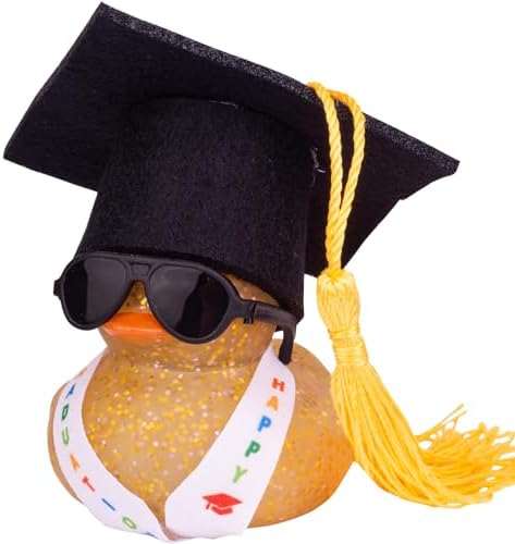 Amazon.com: MuMyer Graduation Rubber Duck Car Ornaments, Color Duck Car ...