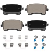 Amazon.com: SUPLABEL HZ1391 Ceramic Disc Brake Pad Set - Compatible ...