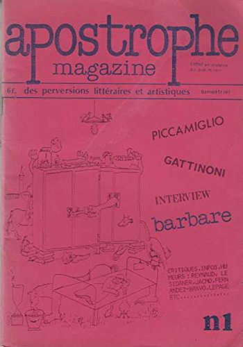 Amazon.com: Apostrophe magazine numero 1: Collectif: Books