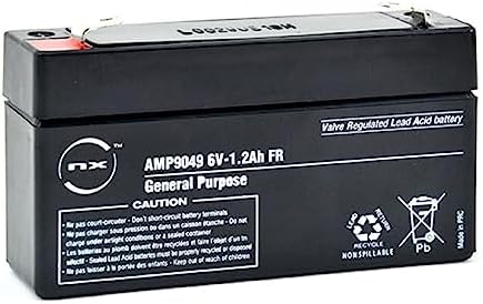 NX, 6V Battery, 6 Volt 1.2ah battery, 6V 1.2Ah Lead Acid Rechargeable ...