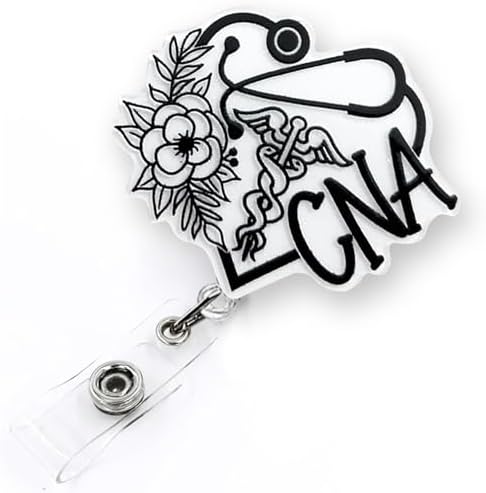 Amazon.com : CNA Badge Reel Retractable for Certified Nurse Nursing ...