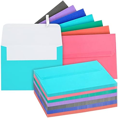 Amazon.com : 50 Pack 5x7 Envelopes for Invitations, A7 Printable ...