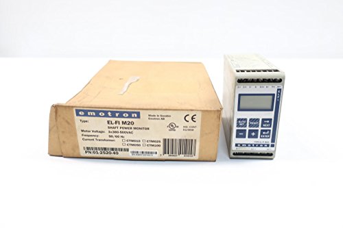 EMOTRON EL-FI M20 01-2520-40 SHAFT POWER MONITOR 380-500V-AC D602230 ...