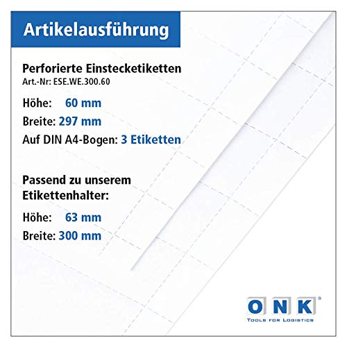 Perforated labels insert labels for label holders to print yourself ...