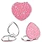 Amazon.com: mpowtech Cute Heart Shaped Compact Mirror for Women ...