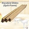 Briwooody 2 Pack 26" Standard Table Extension Slides Set (Allows for ...